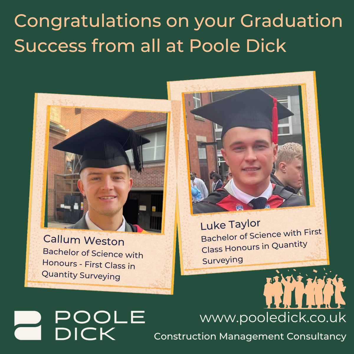 Insight | Graduation Success for Callum and Luke | Poole Dick